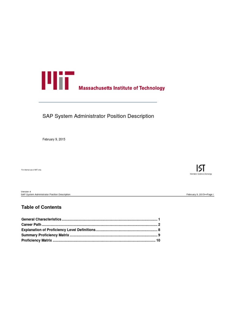 SAP System Administrator Role Overview | PDF | Competence (Human ...