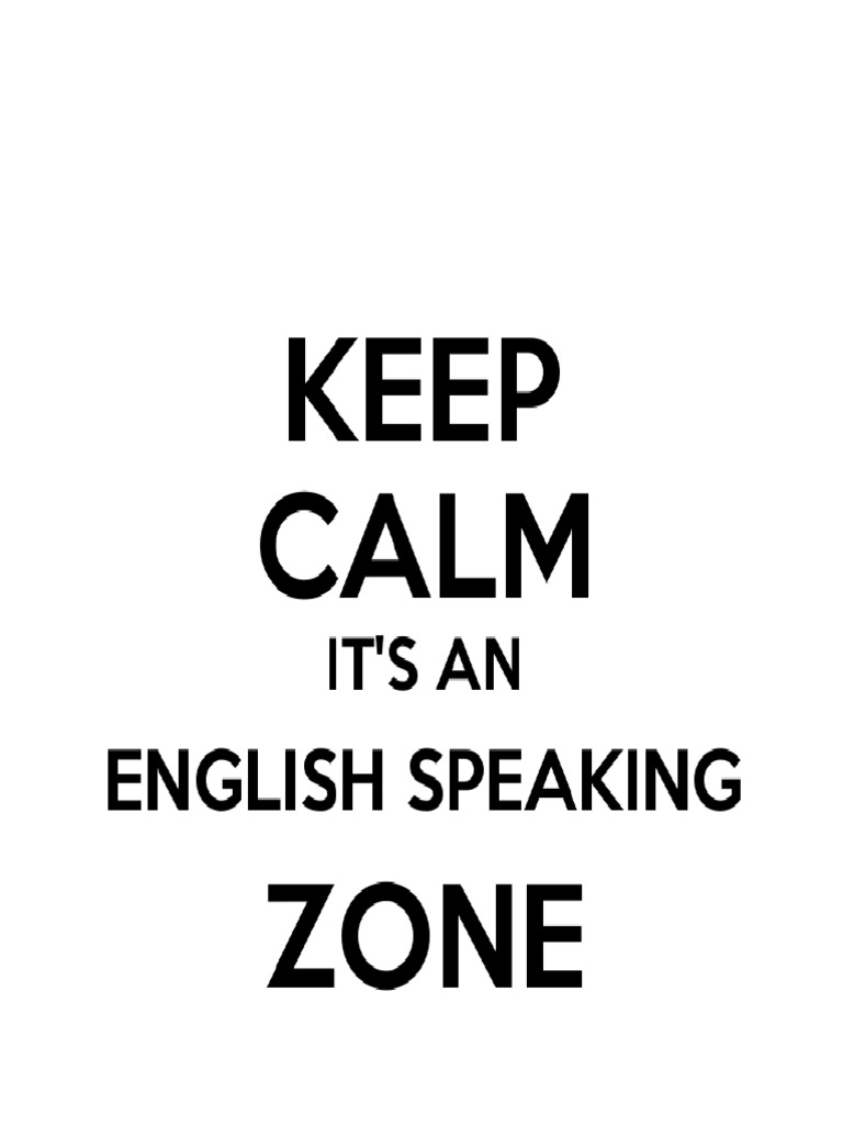 English Speaking Zone | PDF