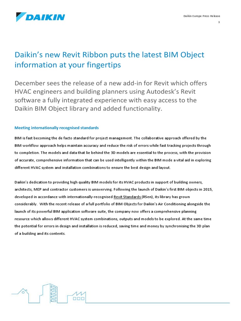 Daikin CE BIM Revit Ribbon | PDF | Autodesk Revit | Building ...