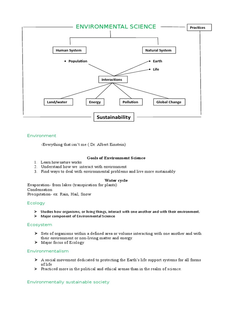 Envi. Scie | PDF | Sustainability | Ecology