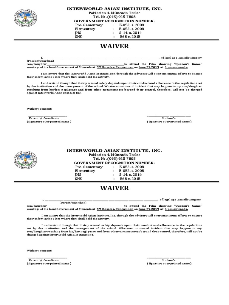 Waiver | PDF | Common Law | Virtue