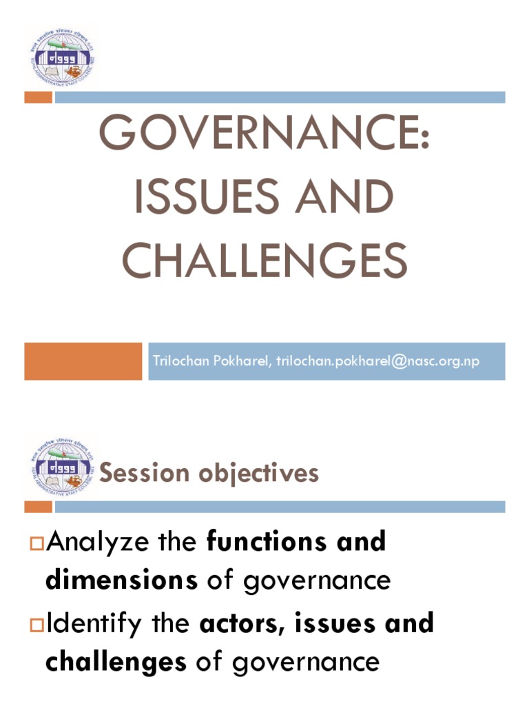 Governance - Issues and Challenges | PDF | Governance | System