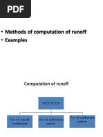 Example Problems On Runoff | PDF | Drainage Basin | Surface Runoff