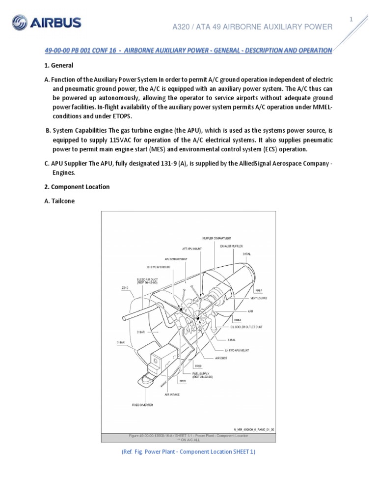 A320 Apu | PDF | Engines | Electric Power