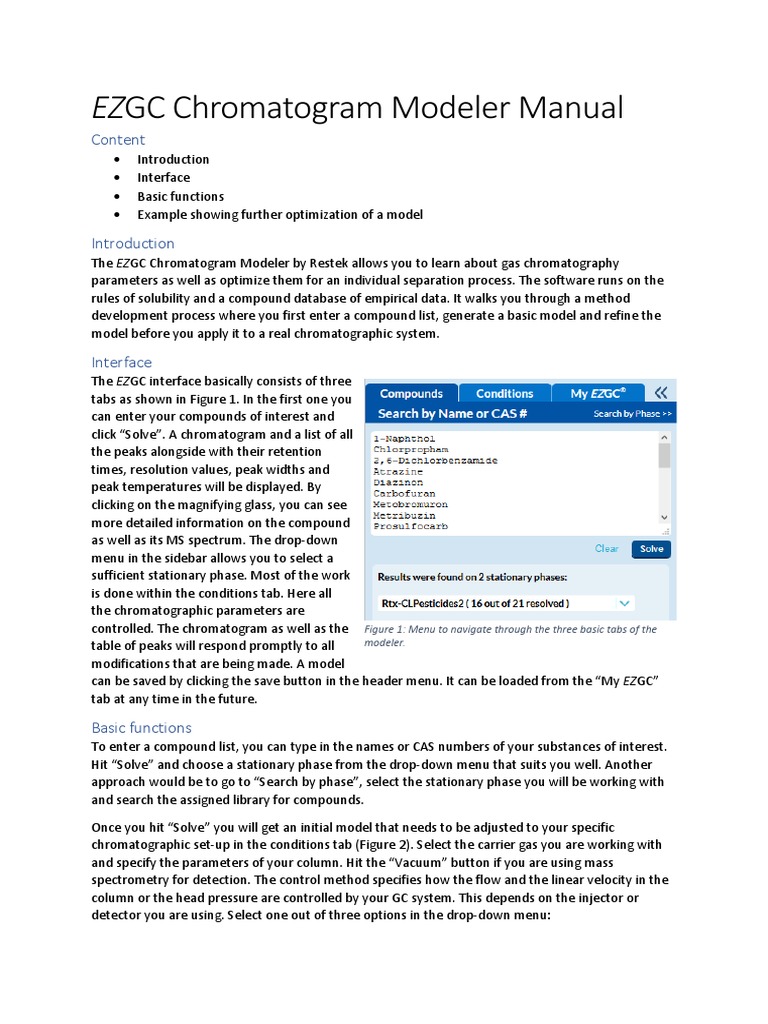 GC Simulator Manual | PDF | Chromatography | Gas Chromatography