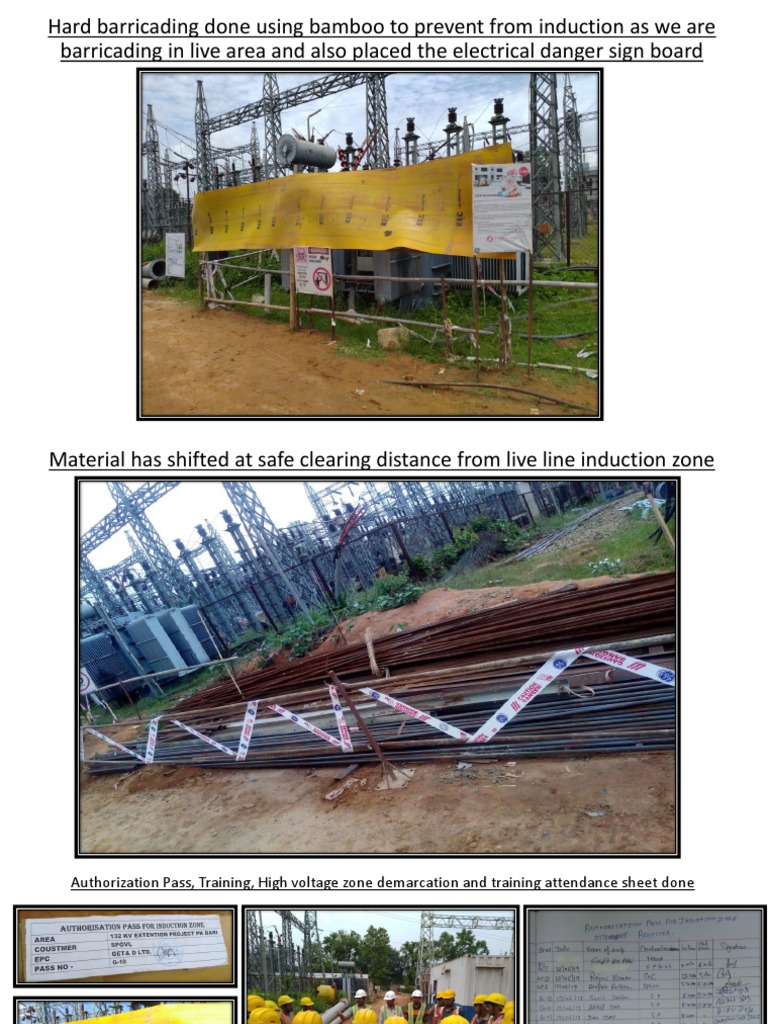 Hard Barricading Done Using Bamboo To Prevent From Induction As We Are ...
