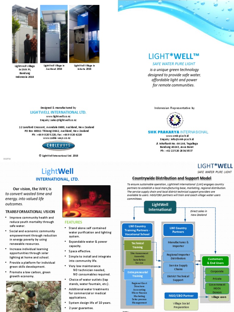 Light Well™: Lightwell International LTD | PDF | Filtration | Drinking ...