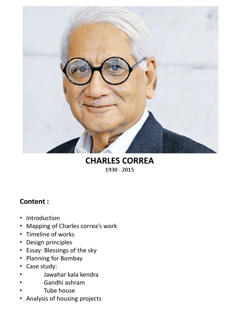 Charles Correa's Visionary Architecture and Urban Planning | PDF