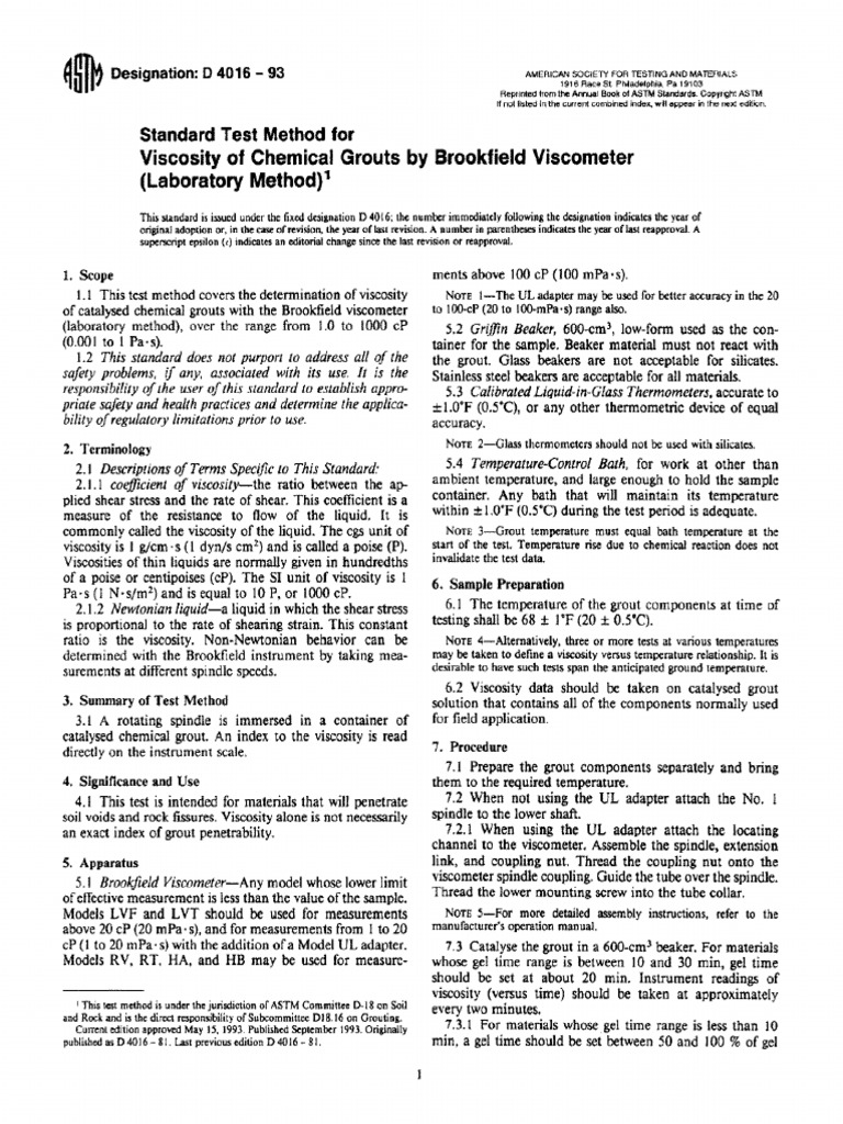 Astm D4016 | PDF