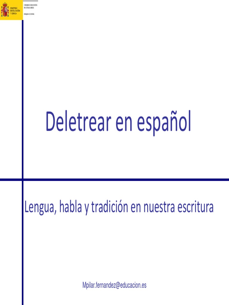 Deletrear PPT PDF | PDF | Ortografía | Lengua española