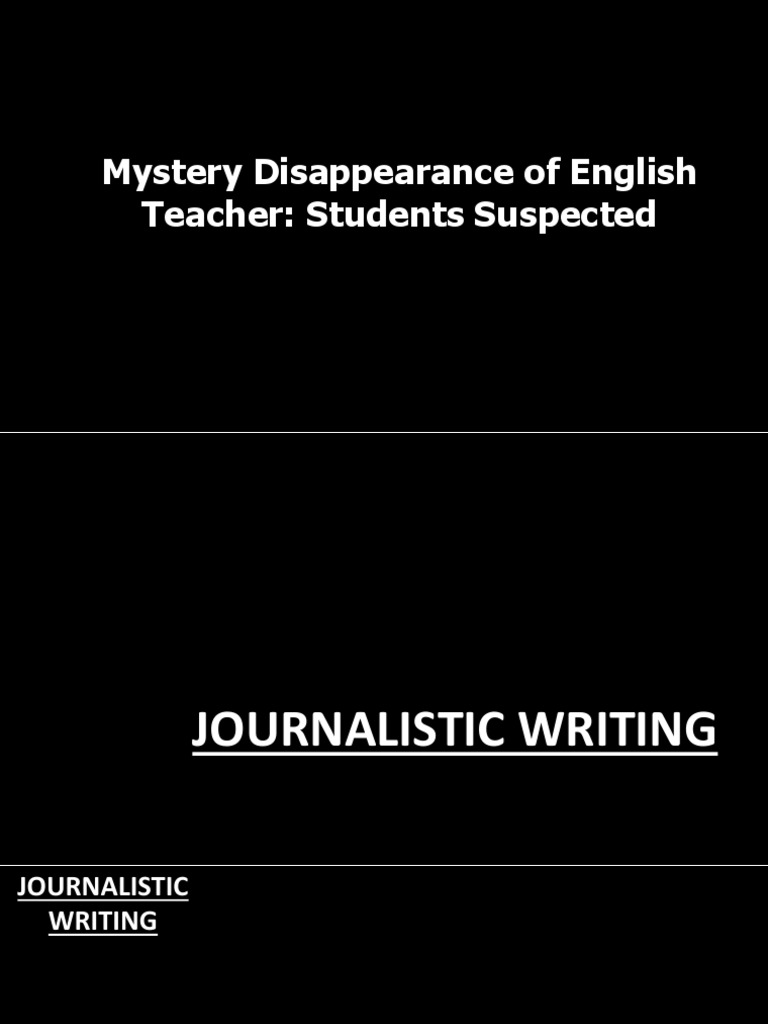 Journalistic Writing | PDF | News | Grammatical Tense