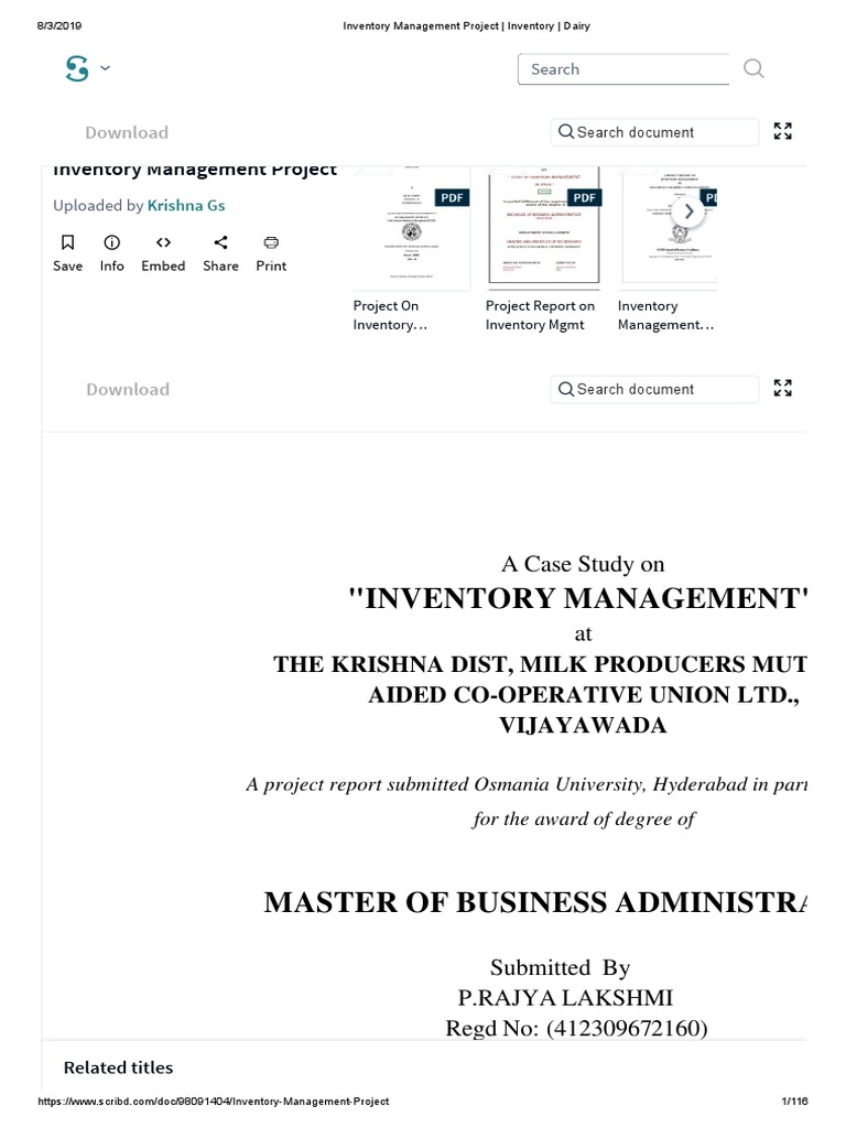 Inventory MGT Report | PDF | Dividend | Business