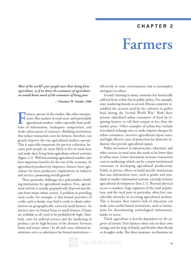 ch02 | PDF | Agriculture | Market (Economics)