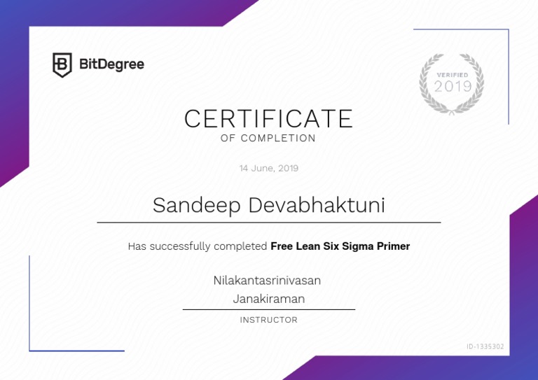 Bitdegree Certificate 616978 | PDF