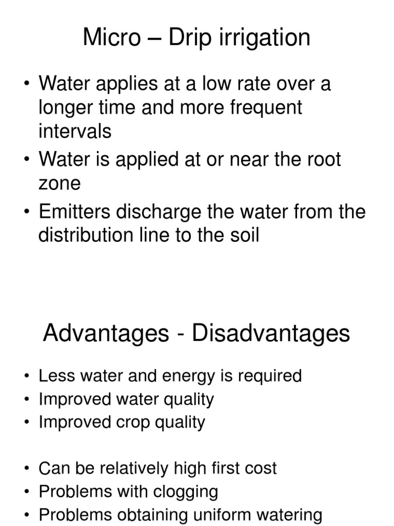 Micro Drip Irrigation Guide: Benefits & Tips | PDF