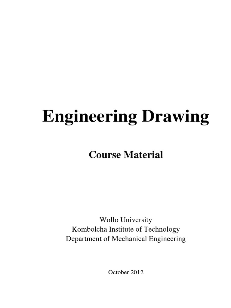 Engineering Drawing Course Material PDF | PDF | Technical Drawing ...