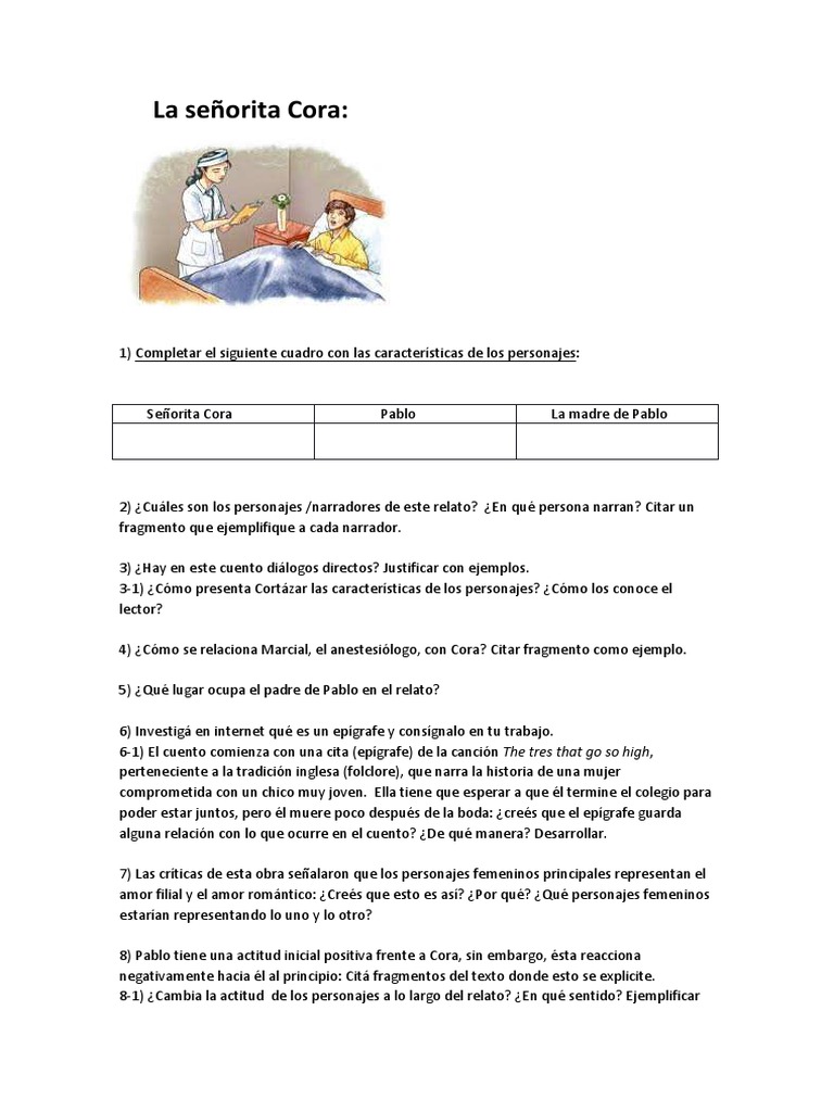 La Señorita Cora PDF | PDF | Cuentos