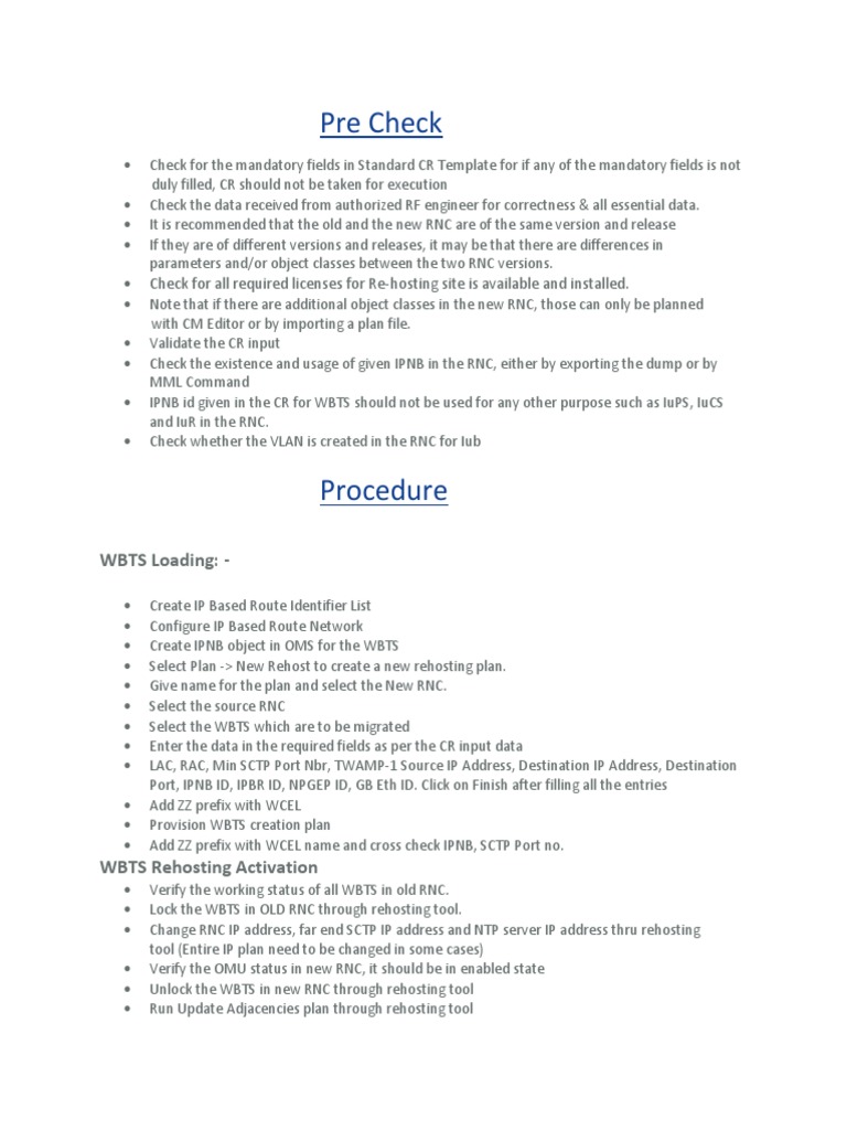 MOP Rehoming V1 | PDF | Ip Address | Network Protocols