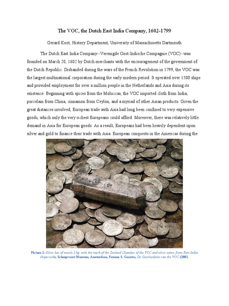 The Rise and Global Impact of the Dutch East India Company | PDF ...