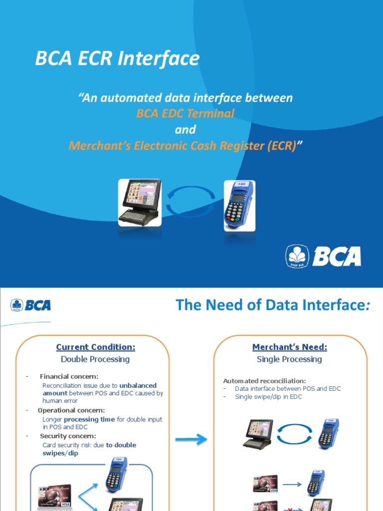 Bca Ecr | PDF | Point Of Sale | Financial Transaction