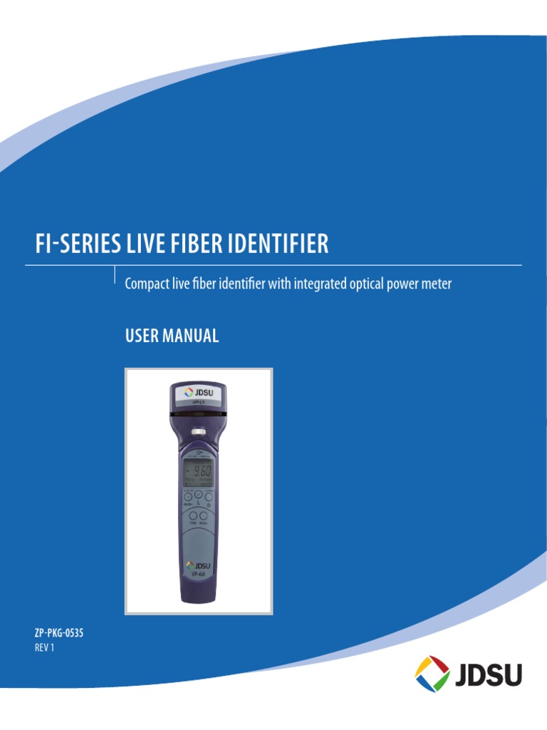 FI-60 Operating Manual | PDF | Optical Fiber | Decibel