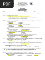 Pagbasa at Pagsusuri Exam 1 | PDF