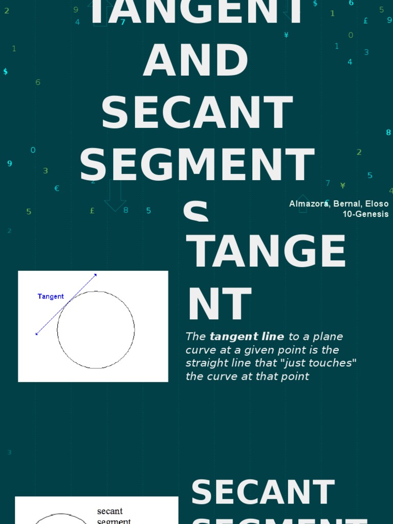 Tangent and Secant Segments | PDF | Trigonometric Functions | Circle