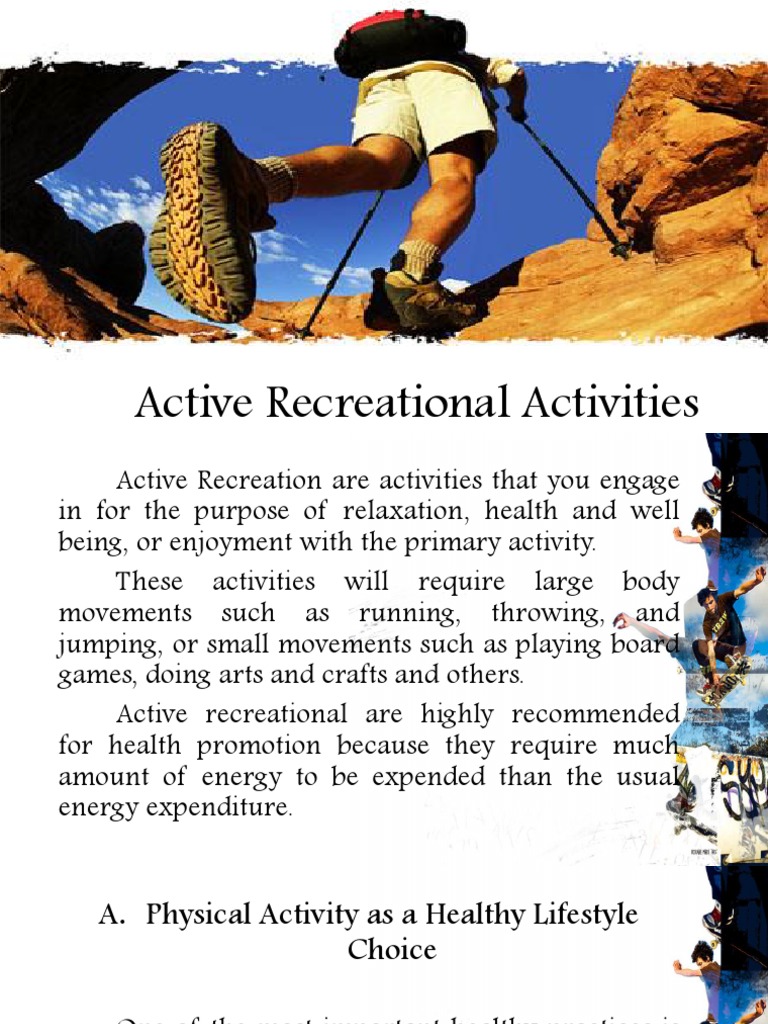 Active Recreational Activities Overview | PDF | Determinants Of Health ...