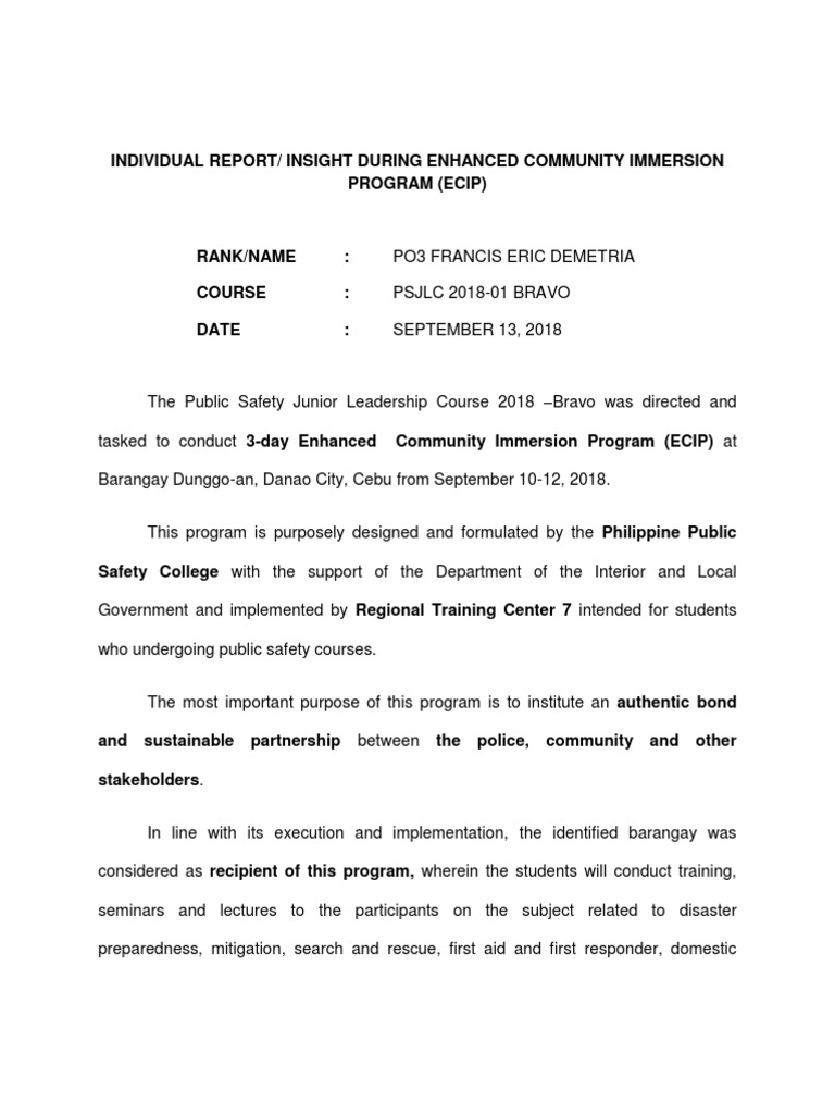 ECIP | PDF | Emergency Management | Public Sphere