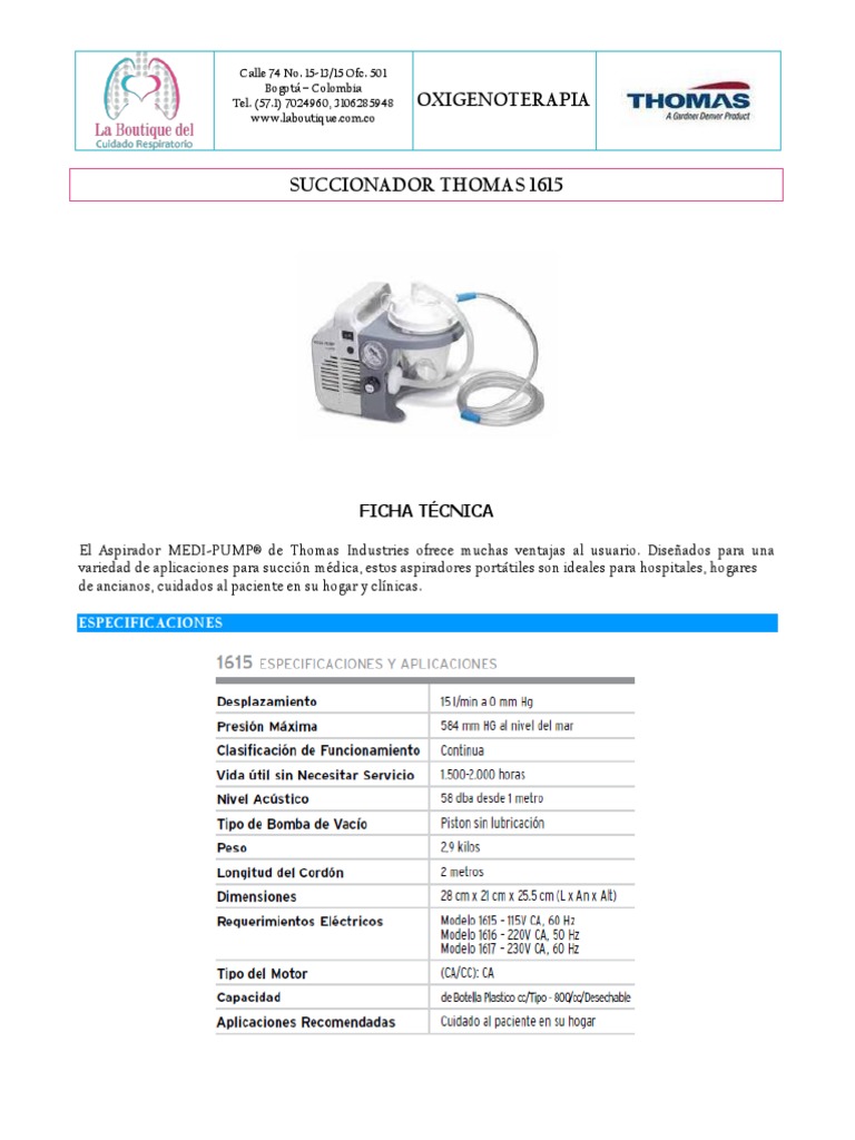 Succionador 1615 Thomas | PDF