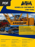 Kobelco Hydraulic Crawler Crane Cke1350g Specifications | PDF | Crane (Machine) | Manufactured Goods