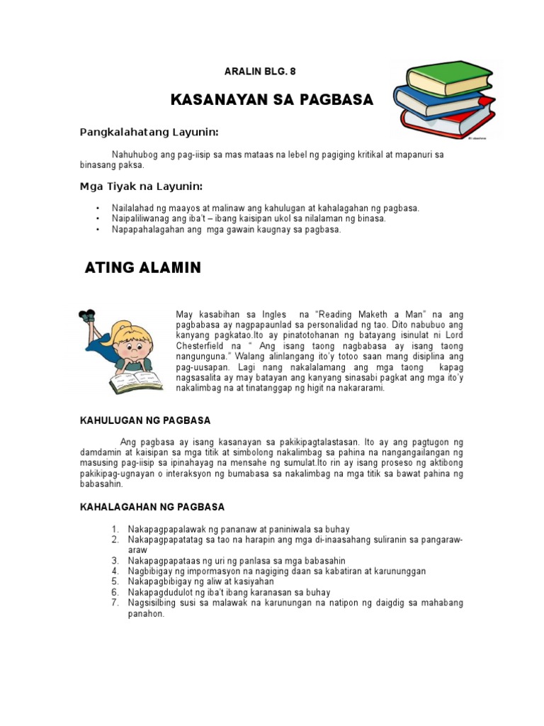 Aralin - Pagbasa2 | PDF