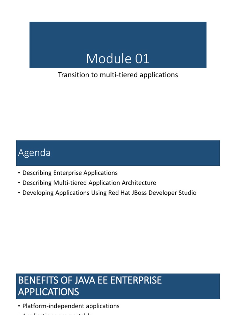 Transition To Multi-Tiered Applications | PDF | Java Platform | Java ...
