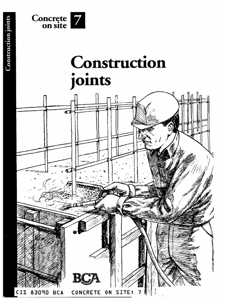 BCA Concrete On Site 7 Construction Joints PDF | PDF