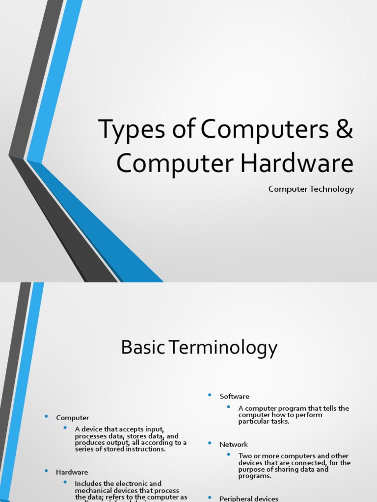 Types of Computers & Computer Hardware | PDF | Personal Computers ...