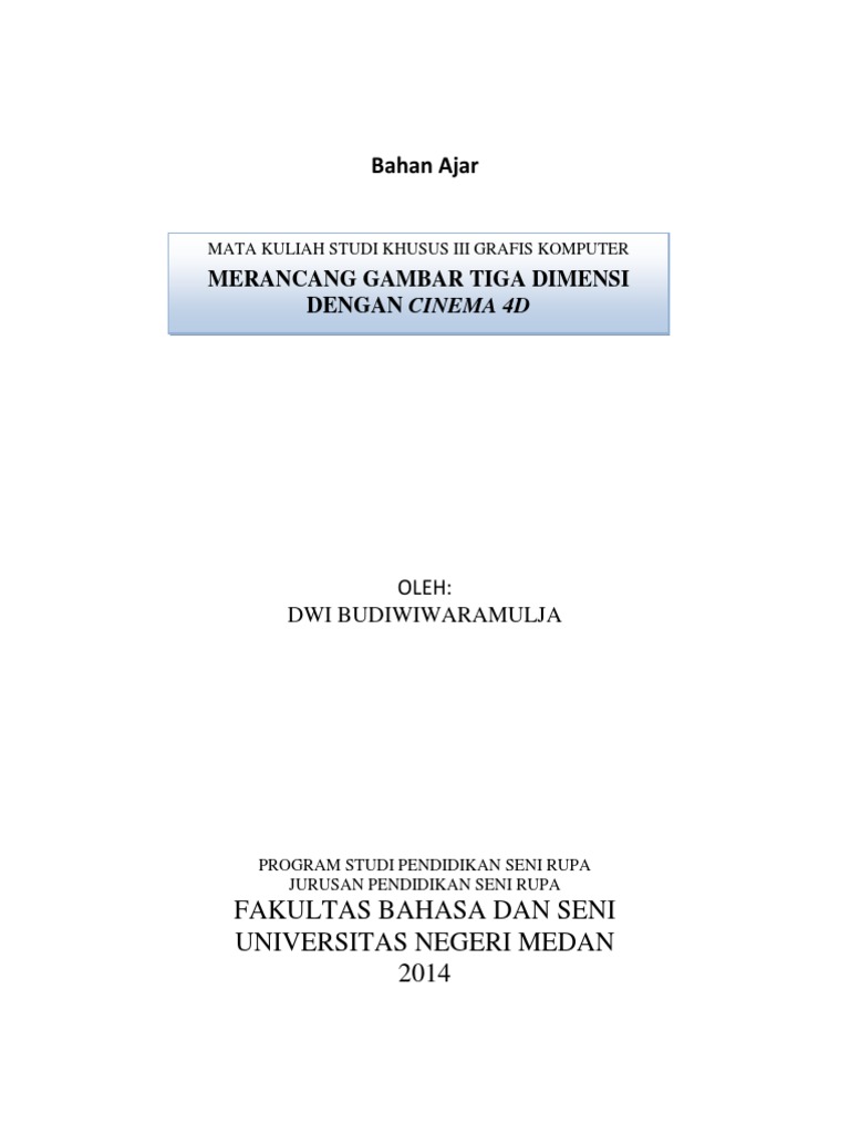 Merancang 3D dengan Cinema 4D | PDF | Komputer