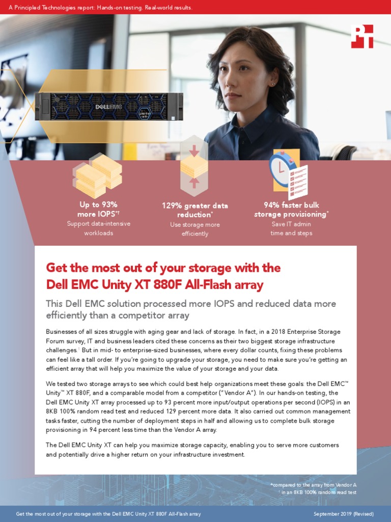 Get The Most Out of Your Storage With The Dell EMC Unity XT 880F All ...