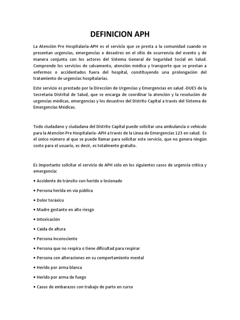 Aph | PDF | Hospital | Bienestar