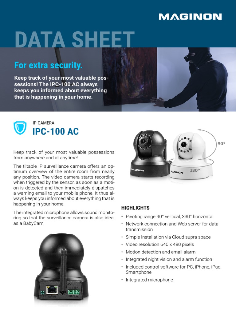 Data Sheet: For Extra Security | PDF | Infrared | Computer Network