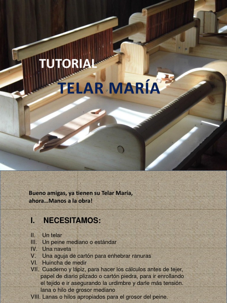 Manos a la obra: Tutorial básico para comenzar a tejer en telar María ...