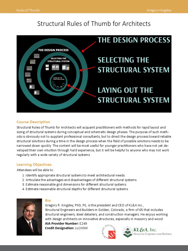 AIA - Rules of Thumb - 150806 PDF | PDF