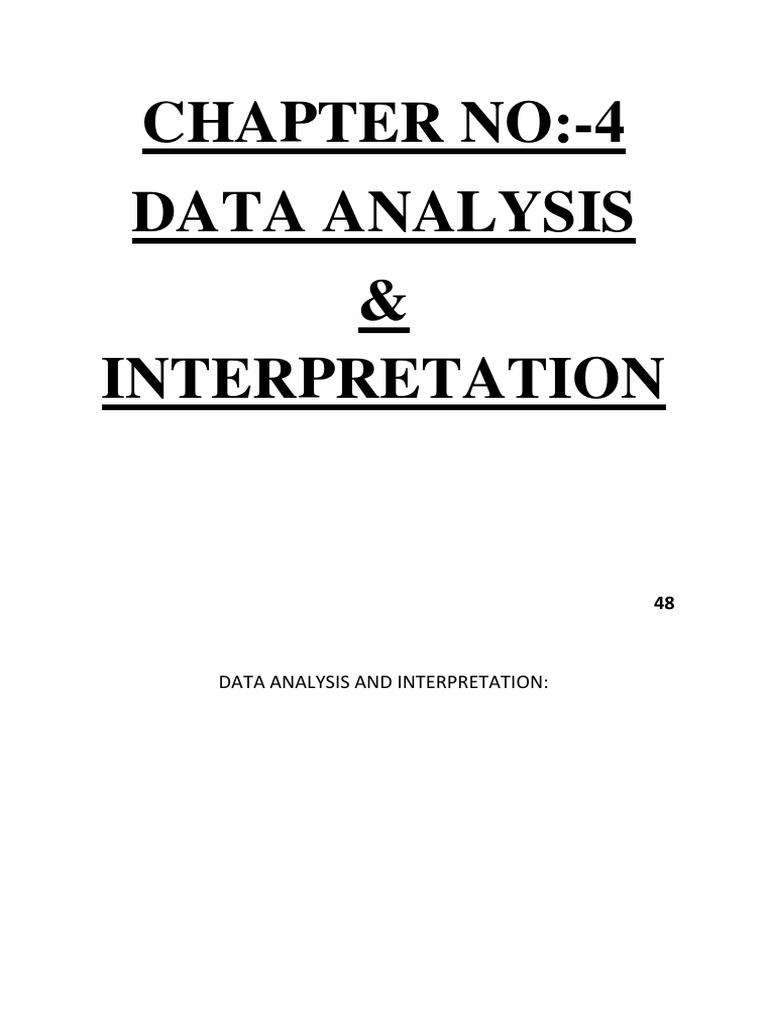 Chapter No:-4 Data Analysis & Interpretation | PDF | Computers