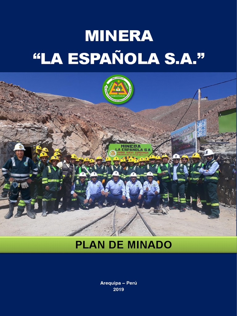 Texto Plan de Minado 2019 Cristoforo 15 | Valle | Roca (geología)