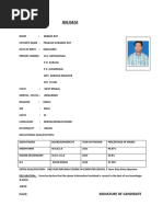 Simple Biodata Format | PDF