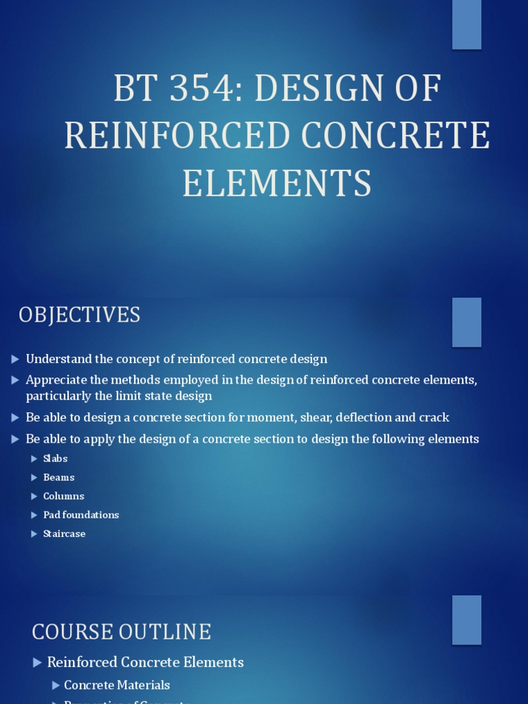 Design of Reinforced Concrete Elements | PDF | Reinforced Concrete ...