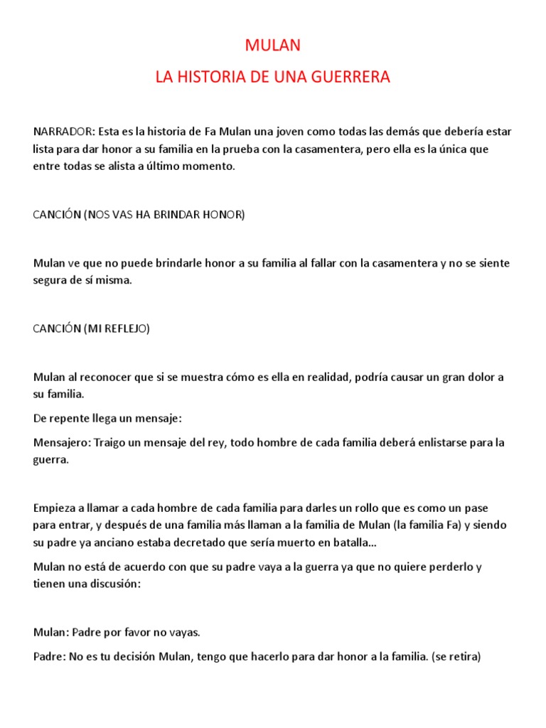 Mulan | PDF