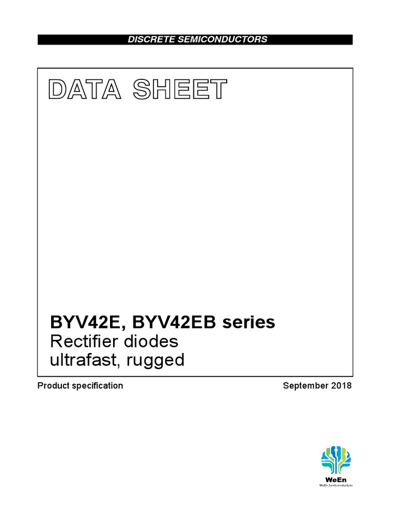 Data Sheet: BYV42E, BYV42EB Series | PDF | Diode | Rectifier