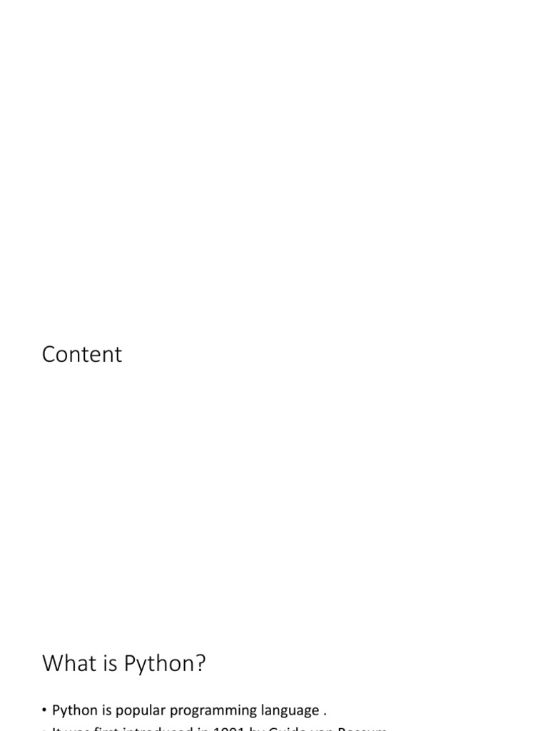 An Introduction To Python A Concise Overview Of Pythons Capabilities Syntax And Core