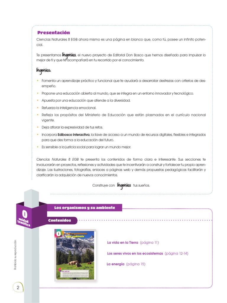 CCNN 8 Egb PDF | PDF | Biología Celular) | Organismos