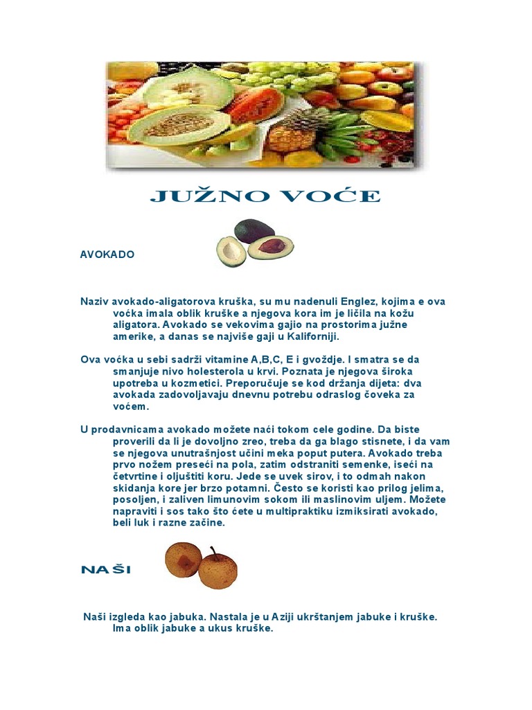 Juzno Voce | PDF